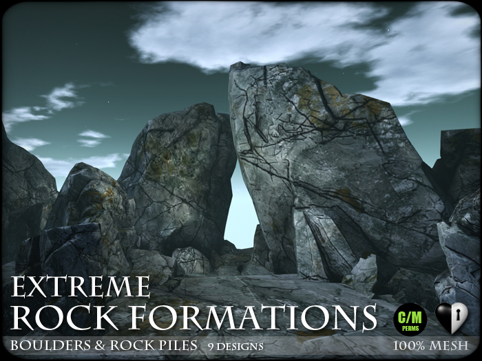 Second Life Marketplace - Giant Rocks - Rock Formations - Boulders & Rock Piles - NO PBR